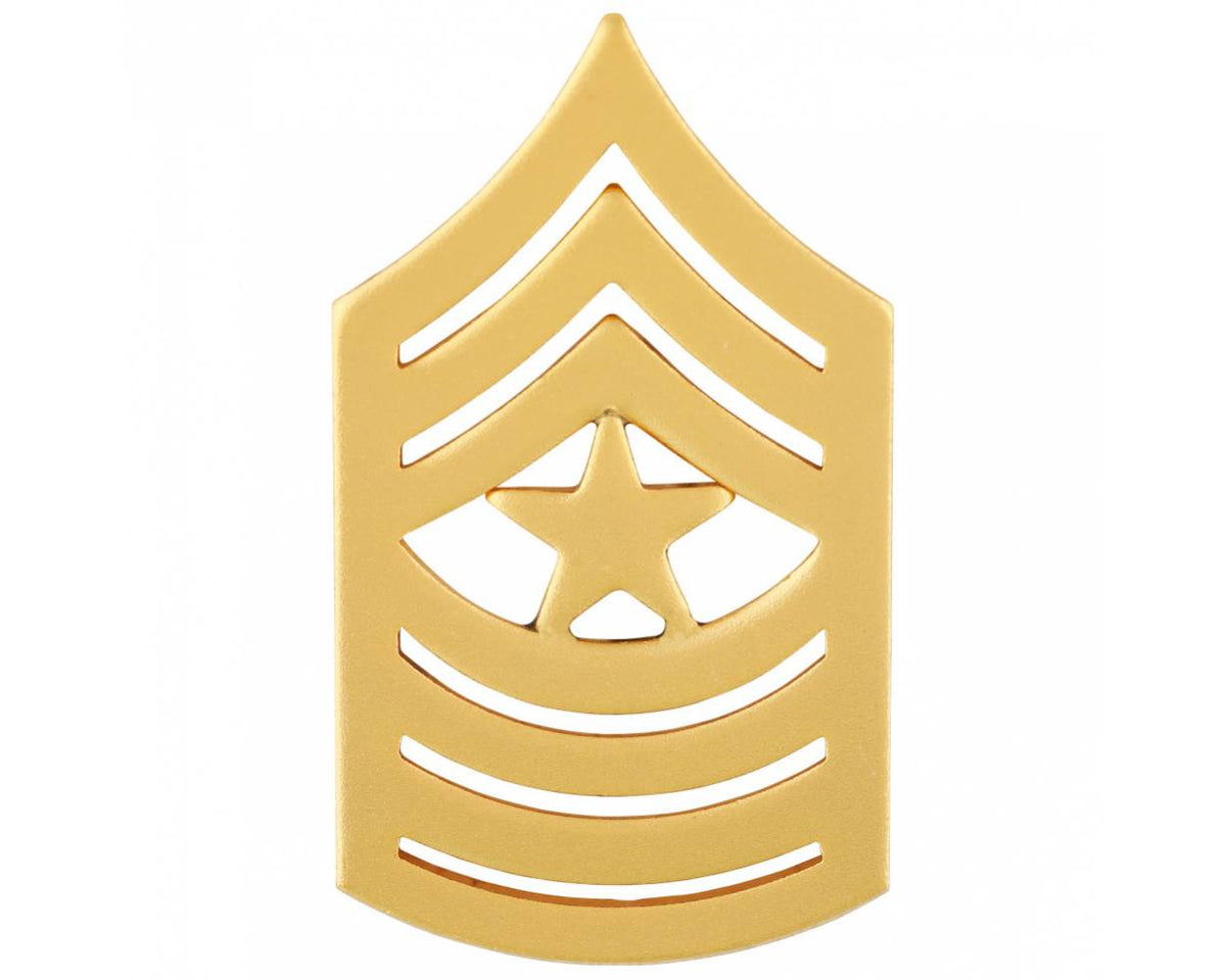 USMC E-9 Sergeant Major Satin Gold Rank Pin – GRANDPOPSARMYNAVY