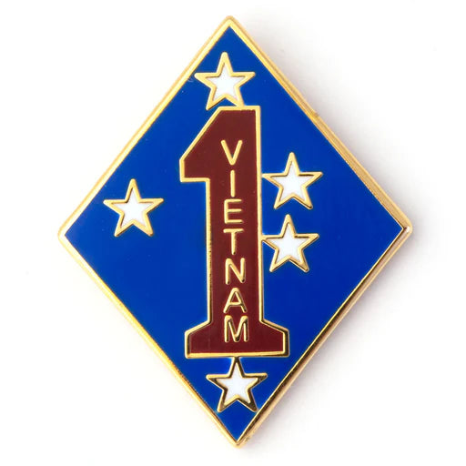 USMC 1st Marine Division Vietnam Pin – GRANDPOPSARMYNAVY