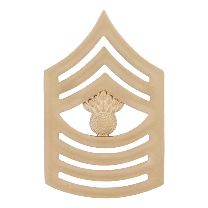 USMC E-8 Master Gunnery Sergeant Satin Gold Rank Pin – GRANDPOPSARMYNAVY