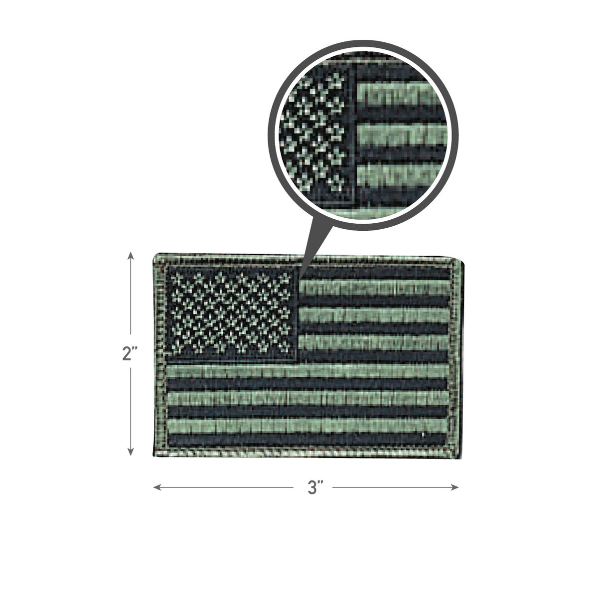 Subdued OD Green American Flag Iron On/Sew Patch – GRANDPOPSARMYNAVY
