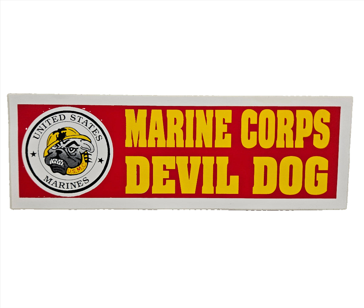 USMC Marine Corps Devil Dog Bumper Sticker – GRANDPOPSARMYNAVY
