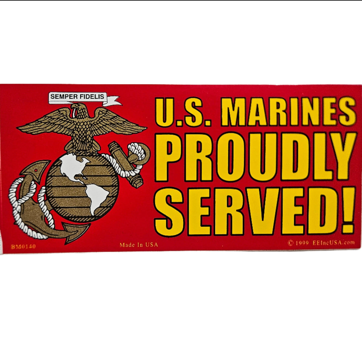 USMC U.S. Marines Proudly Served! Bumper Sticker – GRANDPOPSARMYNAVY