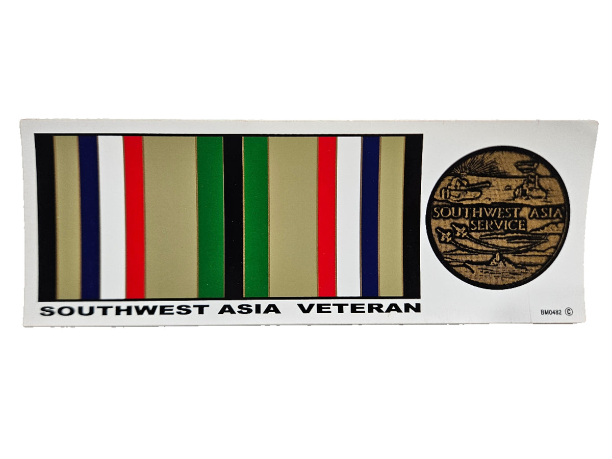 Southwest Asia Veteran Bumper Sticker – GRANDPOPSARMYNAVY