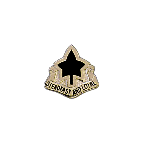4th Infantry Regiment (MOTTO) Black/Silver Pin – GRANDPOPSARMYNAVY