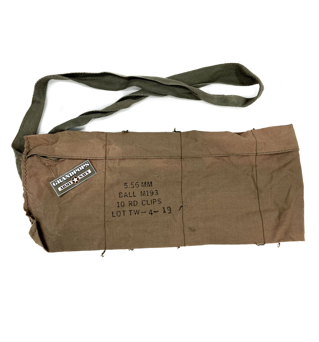 U.S. Vietnam War Original Cotton M16 5.56 Bandolier Various Dates ...
