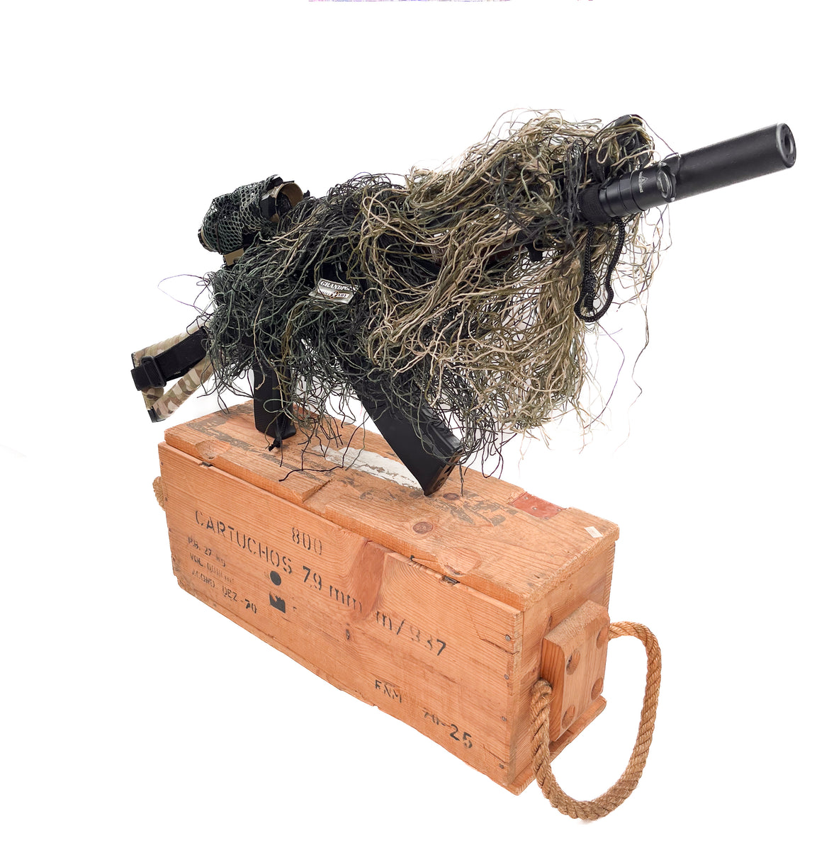 Lightweight Woodland Sniper Rifle Ghillie Wrap – GRANDPOPSARMYNAVY
