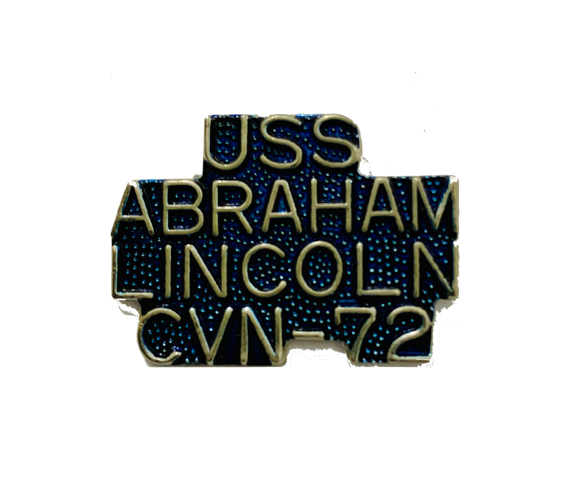 USS Abraham Lincoln CVN-72 Aircraft Carrier Pin – GRANDPOPSARMYNAVY