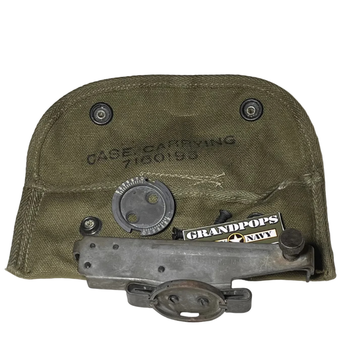 U.S. WW2 Original M15 Grenade Launcher Sight W/ Case & Mounting Hardwa ...