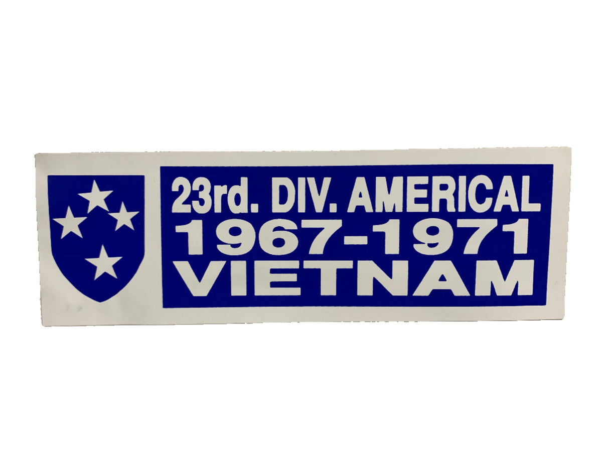 23rd. Div. Americal 1967-1971 Vietnam Bumper Sticker – GRANDPOPSARMYNAVY