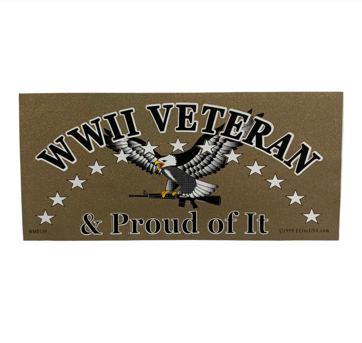 WWII Veteran & Proud Of It Bumper Sticker – GRANDPOPSARMYNAVY
