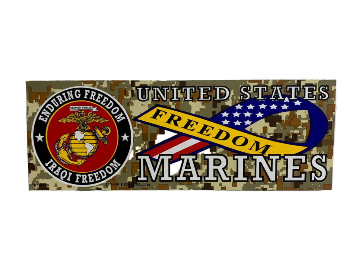 Enduring Freedom United States Marines Bumper Sticker – GRANDPOPSARMYNAVY