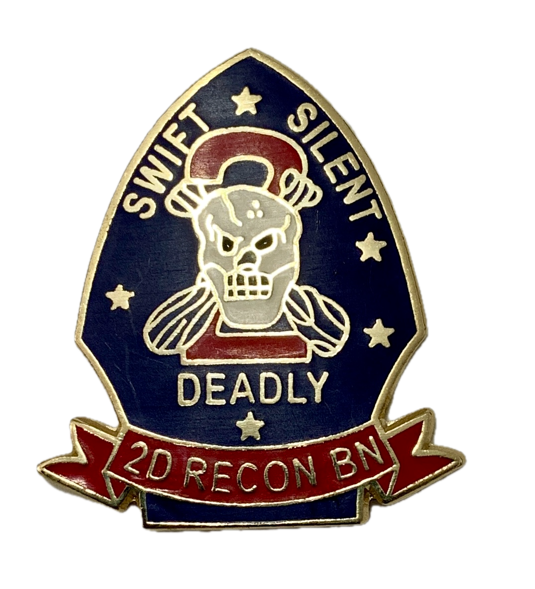 USMC 2nd Recon (Swift Silent Deadly) Battalion Pin – GRANDPOPSARMYNAVY