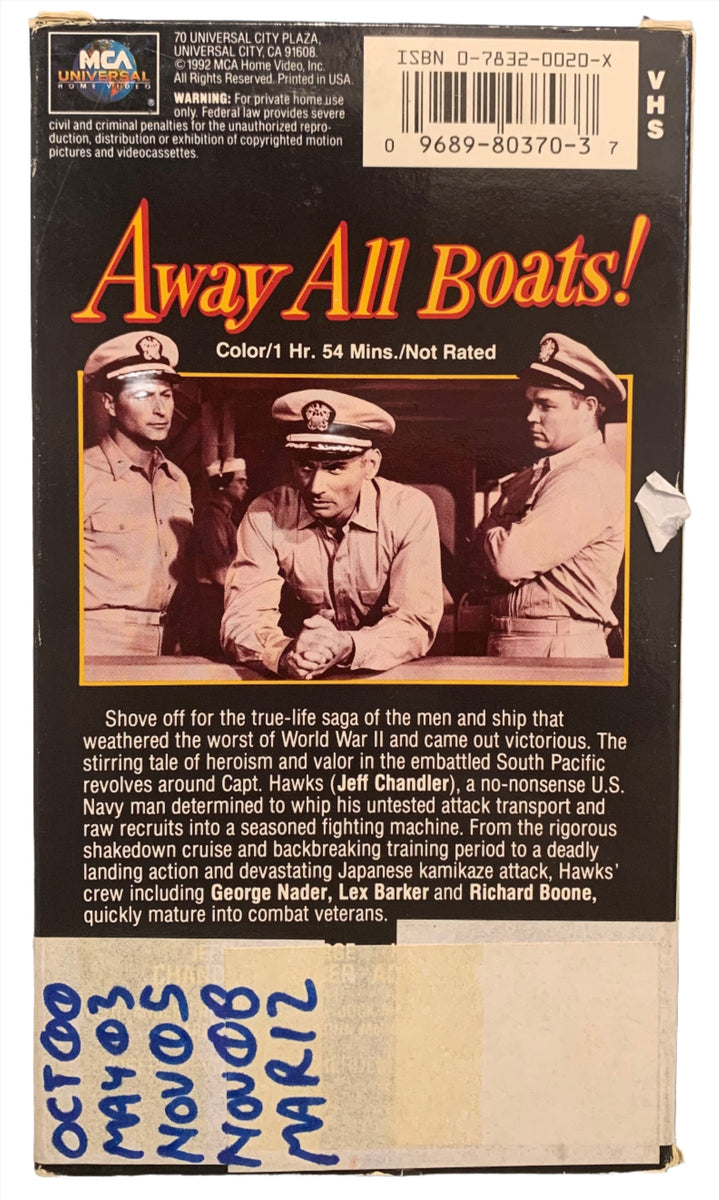 Away all Boats! VHS – GRANDPOPSARMYNAVY