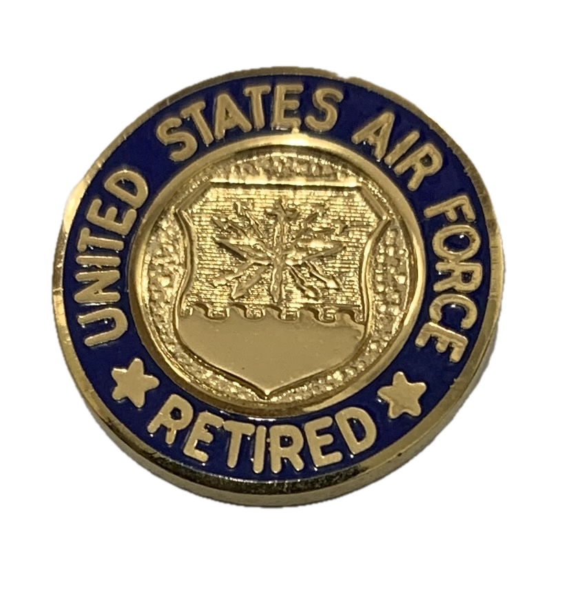 USAF Retired Pin – GRANDPOPSARMYNAVY