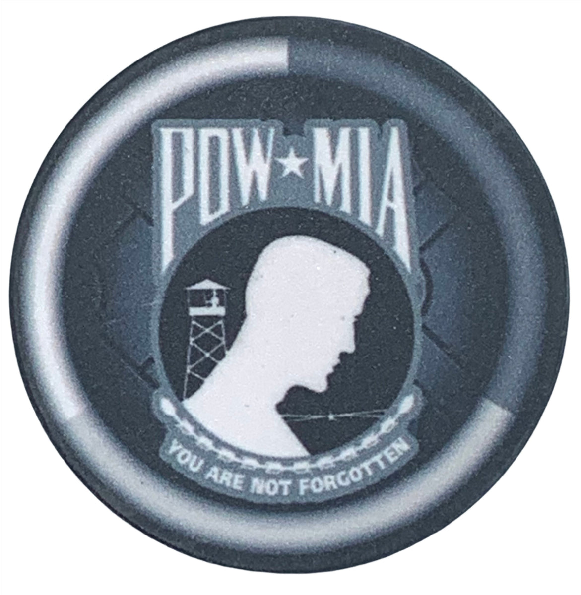 POW MIA Ceramic Challenge Poker Chip – GRANDPOPSARMYNAVY