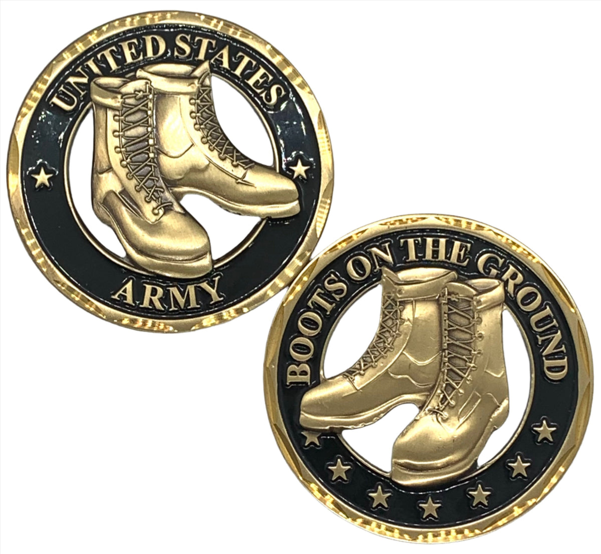 United States Army Boots on the Ground Challenge Coin – GRANDPOPSARMYNAVY