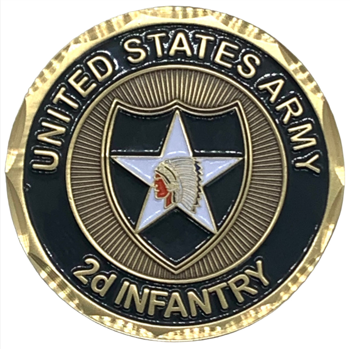 United States Army 2nd Infantry Challenge Coin – GRANDPOPSARMYNAVY