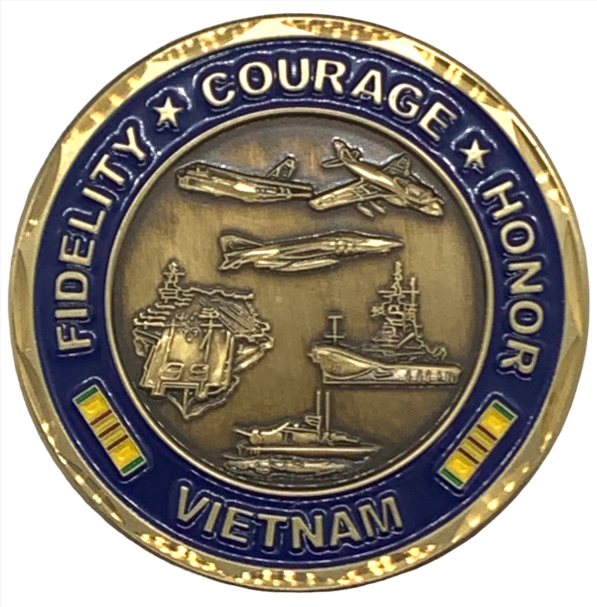 United States Navy Vietnam Veteran Challenge Coin – GRANDPOPSARMYNAVY