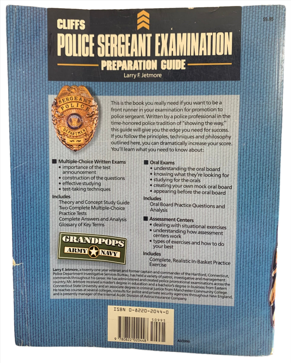 Police Sergeant Examination Preparation Guide – GRANDPOPSARMYNAVY