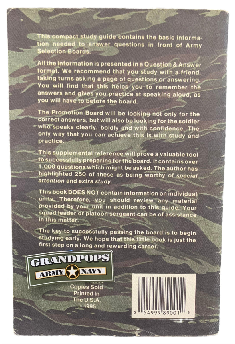 Griffard's Pocket Study Guide For the U.S. Army E5 and E6 Promotion Bo ...