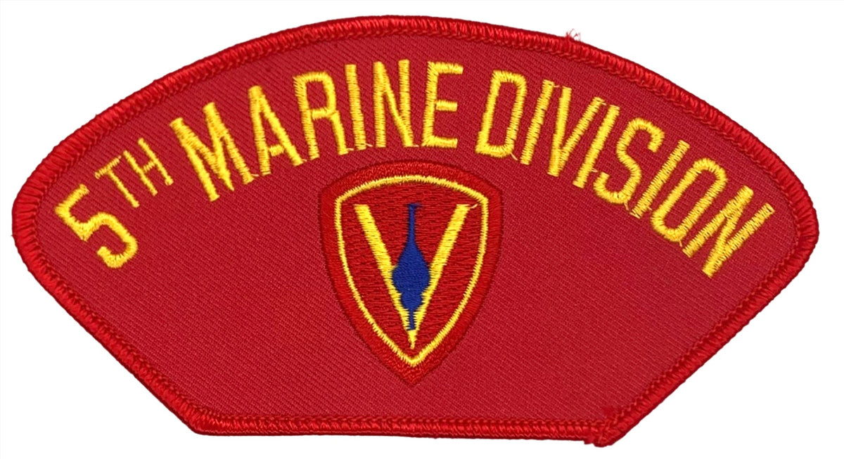 USMC 5th Marine Division Hat Patch – GRANDPOPSARMYNAVY
