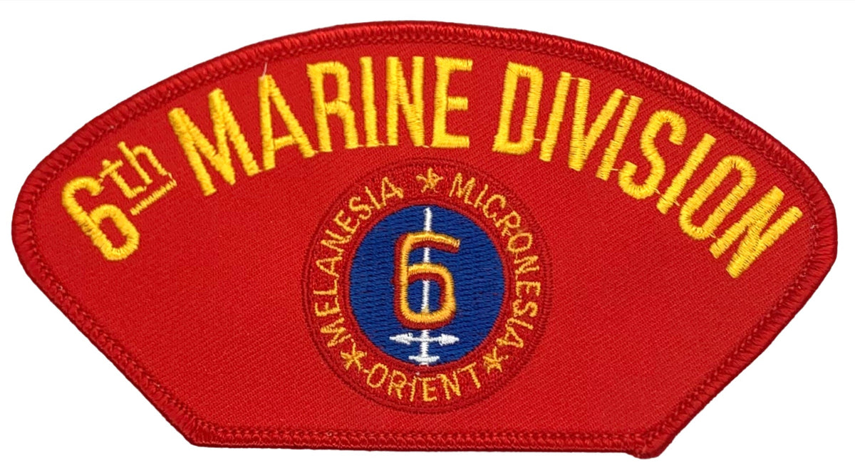 USMC 6th Marine Division Hat Patch – GRANDPOPSARMYNAVY