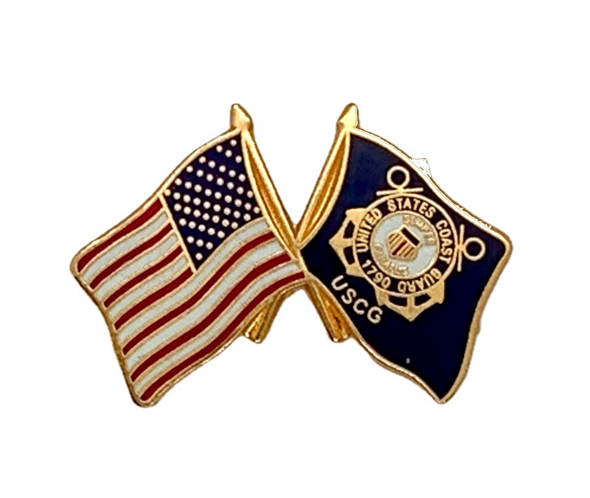 USCG/USA Flag Pin – GRANDPOPSARMYNAVY