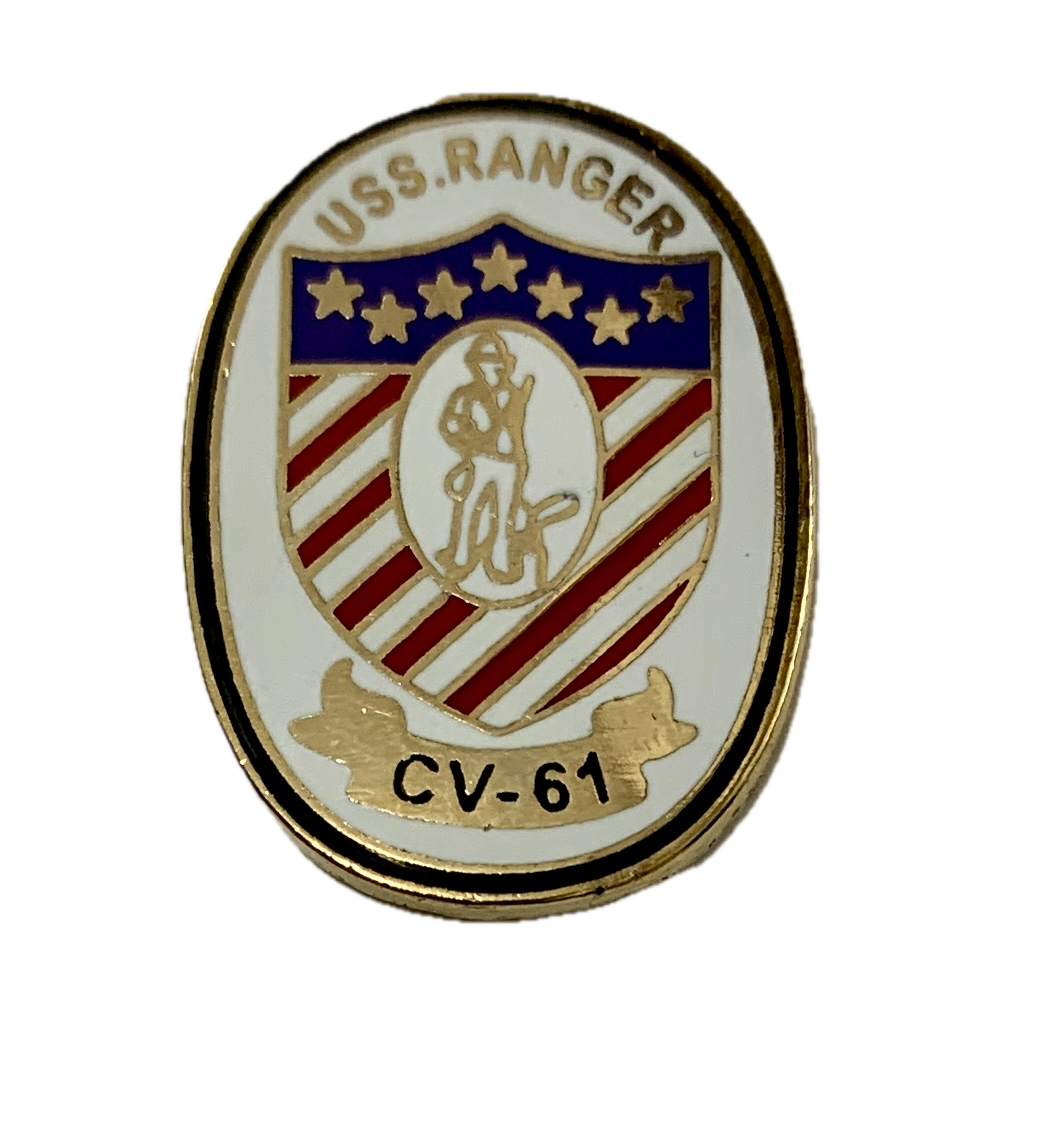 USS Ranger CV-61 Aircraft Carrier Pin – GRANDPOPSARMYNAVY