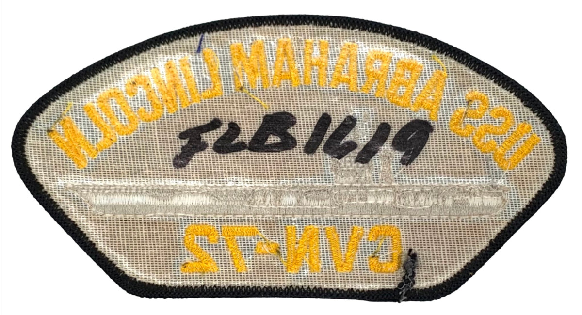 USS Abraham Lincoln CVN-72 U.S. Navy Hat Patch – GRANDPOPSARMYNAVY
