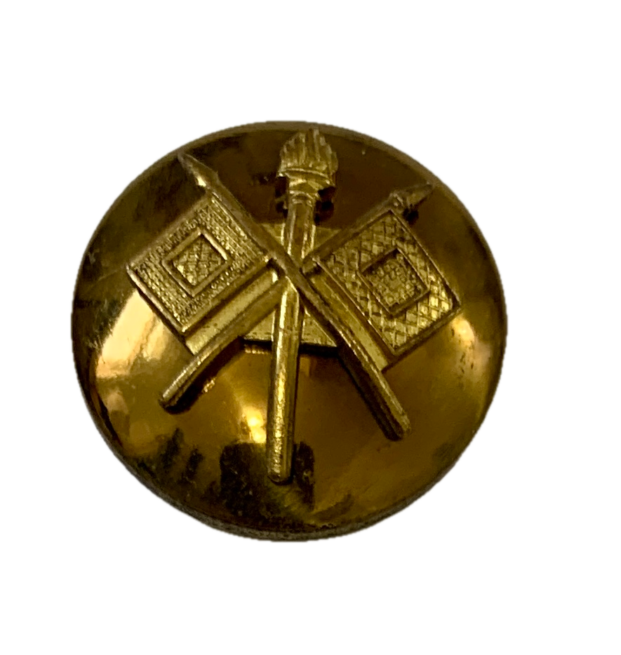 Vintage Army Enlisted Signal Corps Curved Brass Insignia Pin ...