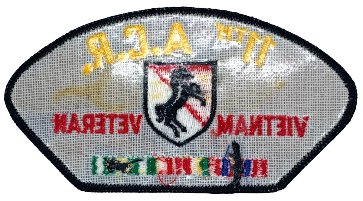 U.S. Army 11th Armored Calvary Regiment Vietnam Veteran Hat Patch ...