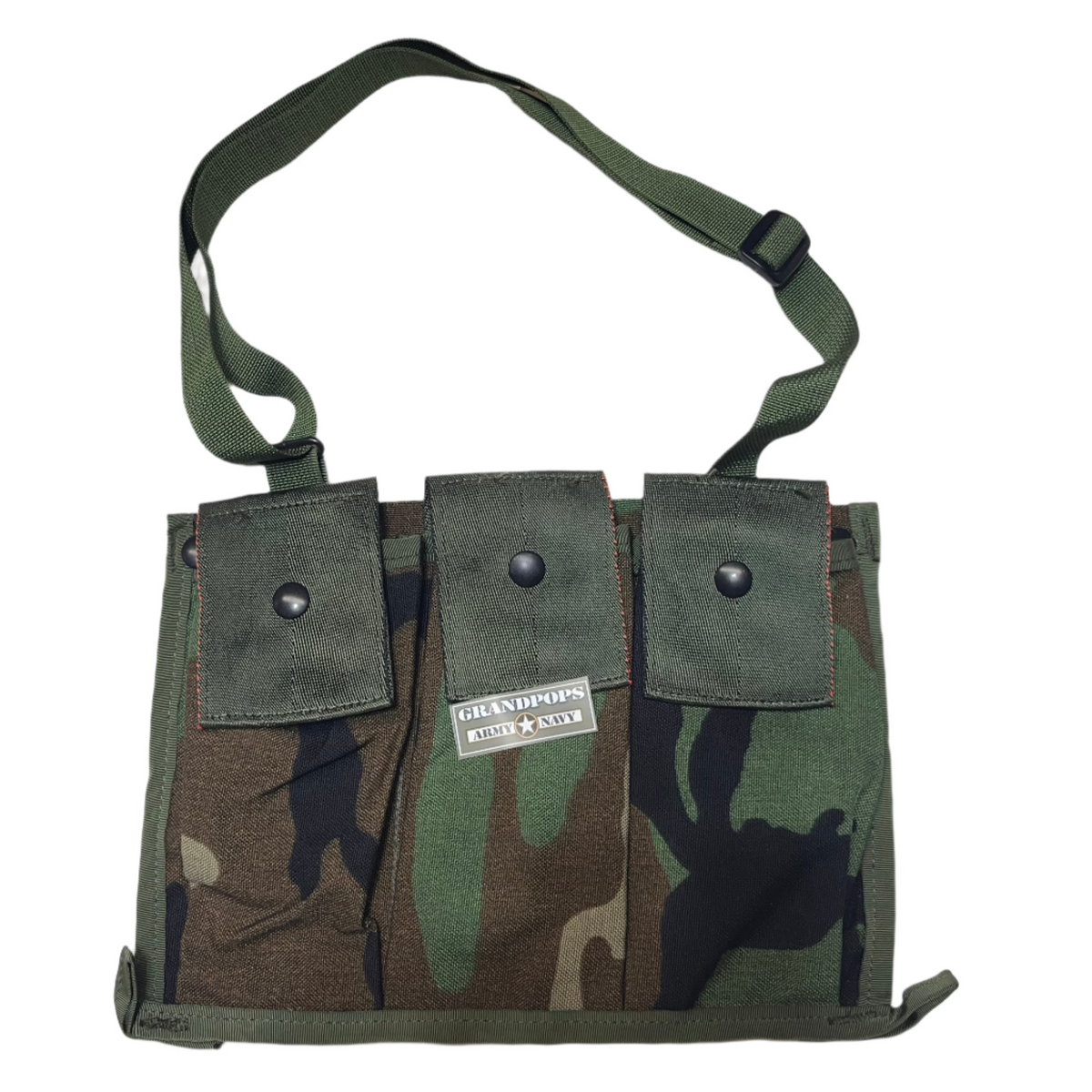 U.S. Military M81 Woodland Camo 3 Pocket M16 5.56 Bandolier ...