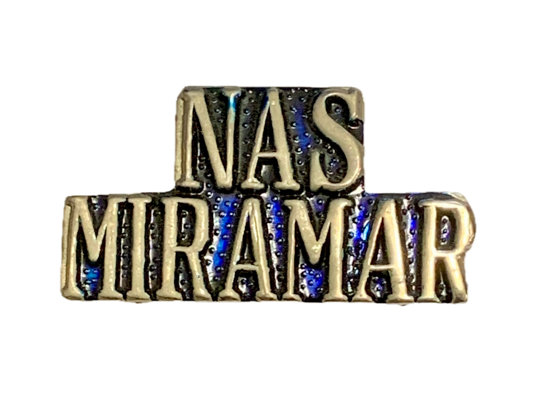 USN Nas Miramar Script Pin – GRANDPOPSARMYNAVY