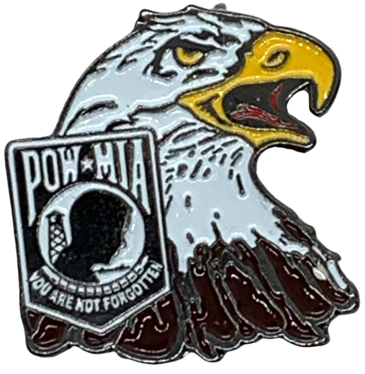 POW-MIA Eagle Pin – GRANDPOPSARMYNAVY
