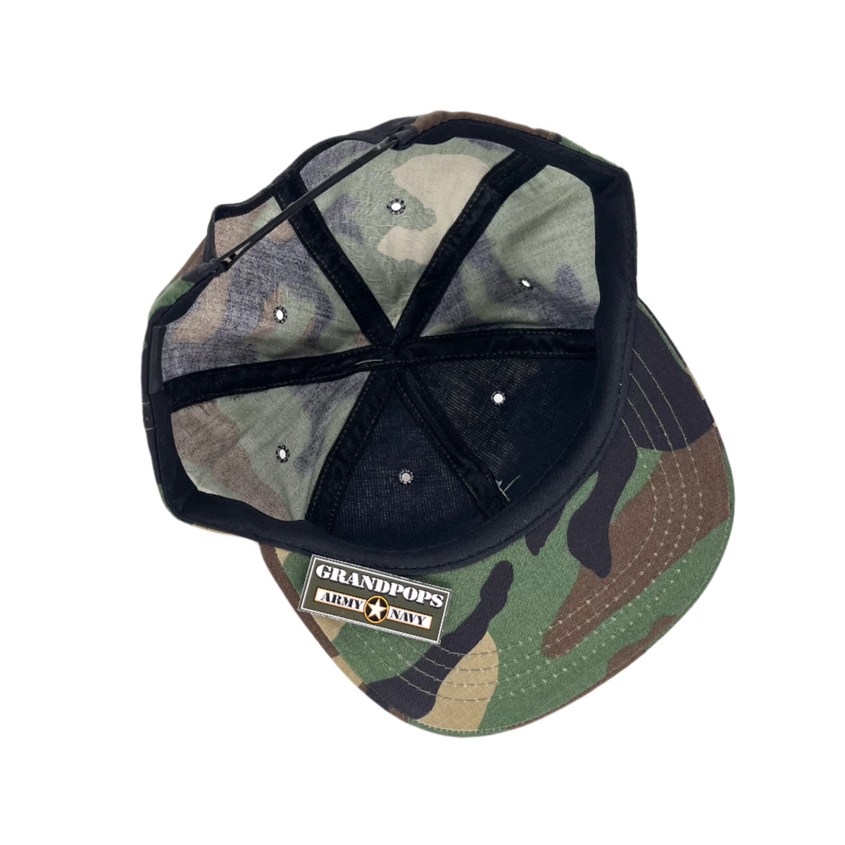 M81 Woodland Camo Rip-Stop Trucker Snapback Baseball Cap USA MADE ...