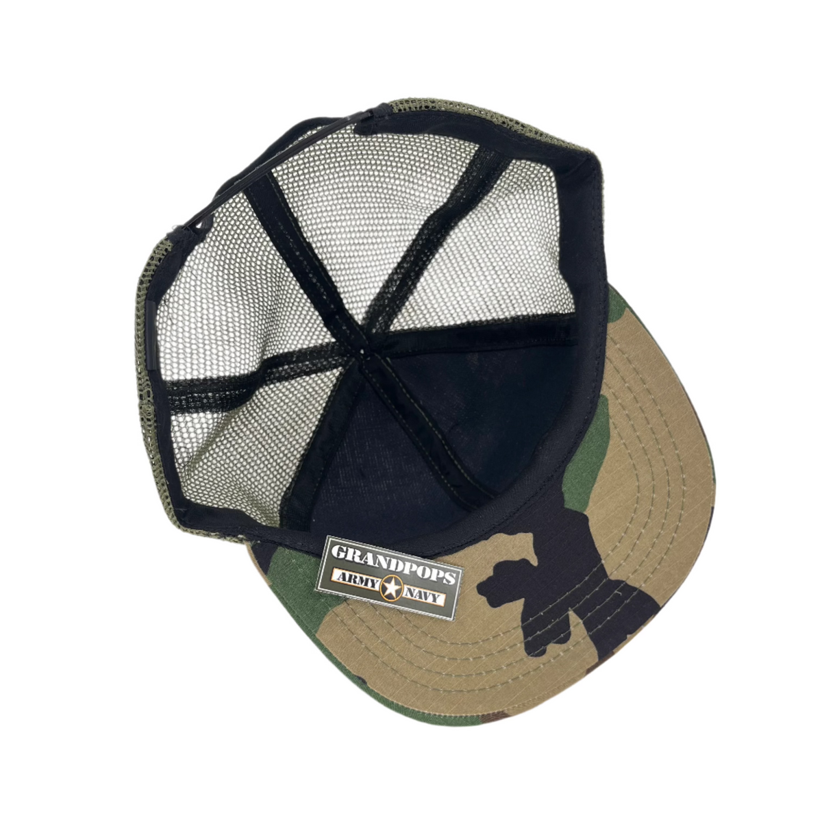 M81 Woodland Camo Rip-Stop Mesh Trucker Snapback Baseball Cap USA MADE ...