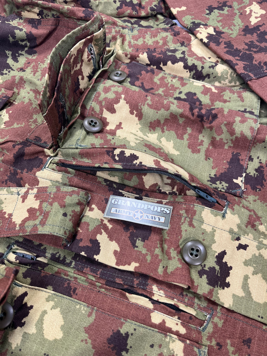 Tru-Spec Vegetato Camo 50/50 Nyco Rip-Stop Italian Army Combat Uniform ...