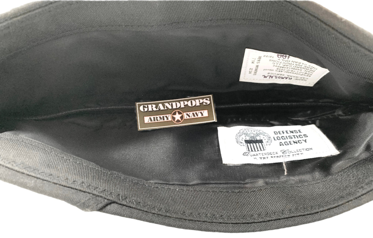 U.S. Navy Black Poly/Wool Dress Uniform Garrison Cap – GRANDPOPSARMYNAVY