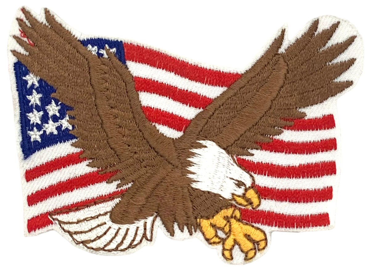American Flag & Eagle Patch – GRANDPOPSARMYNAVY