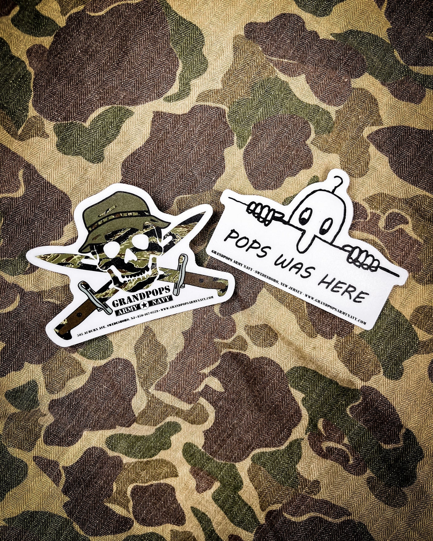 Grandpops Army Navy WW2 Graffiti "Pops Was Here" Decal Sticker ...