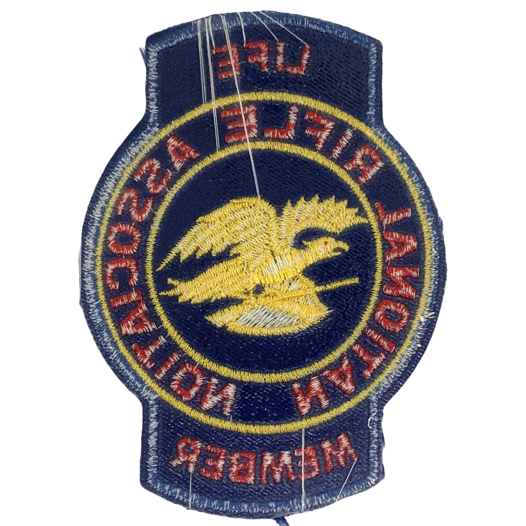1970s National Rifle Association Life Member Patch – GRANDPOPSARMYNAVY