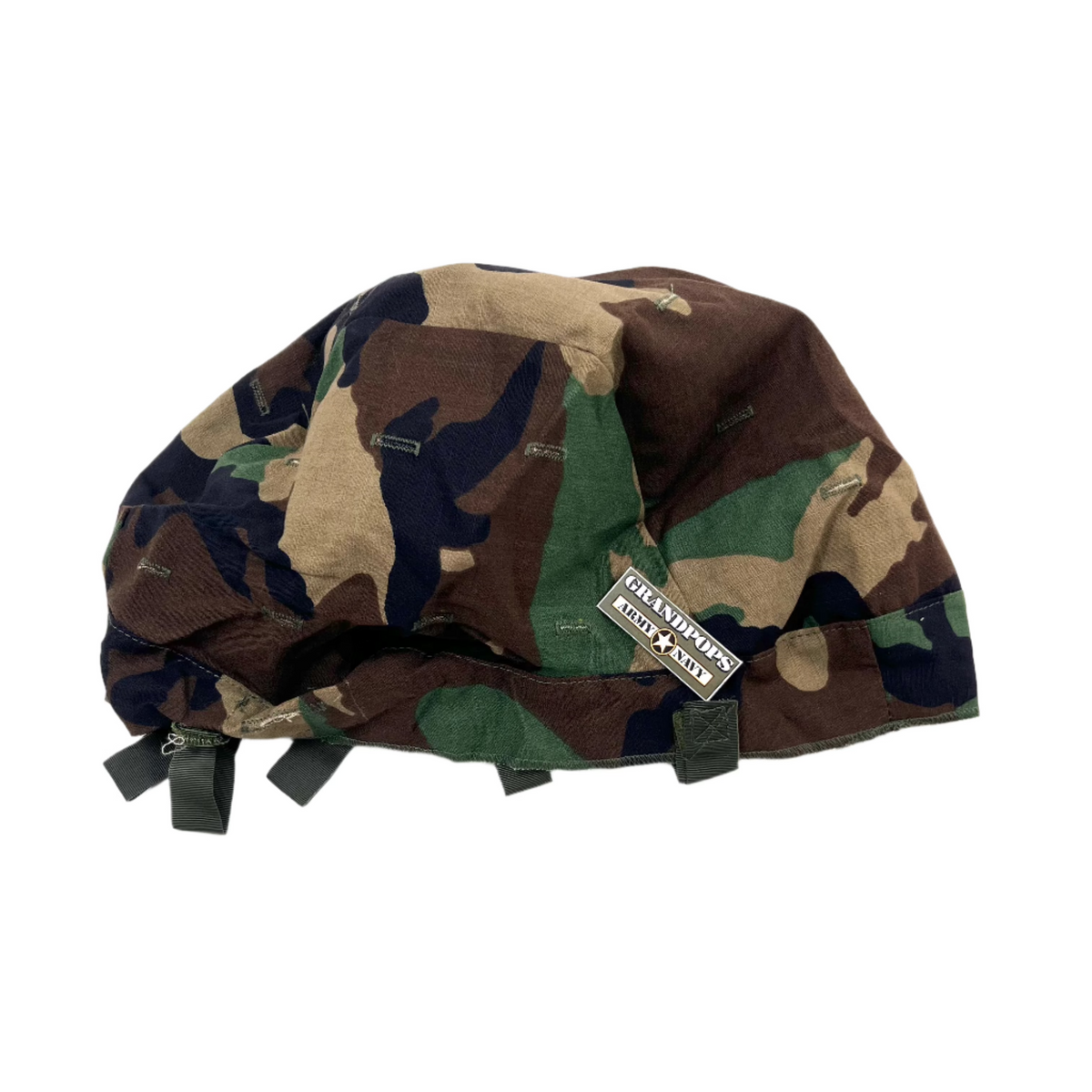 M81 Woodland PASGT Helmet Cover 50/50 NYCO Rip-Stop – GRANDPOPSARMYNAVY
