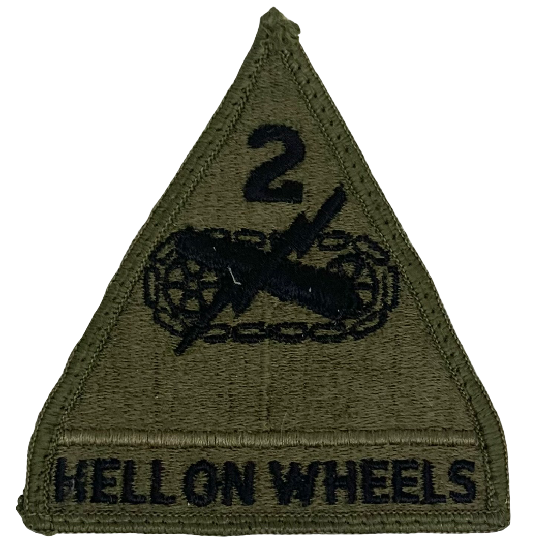 U.S. Army 2nd Armored Division "Hell on Wheels" Patch – GRANDPOPSARMYNAVY