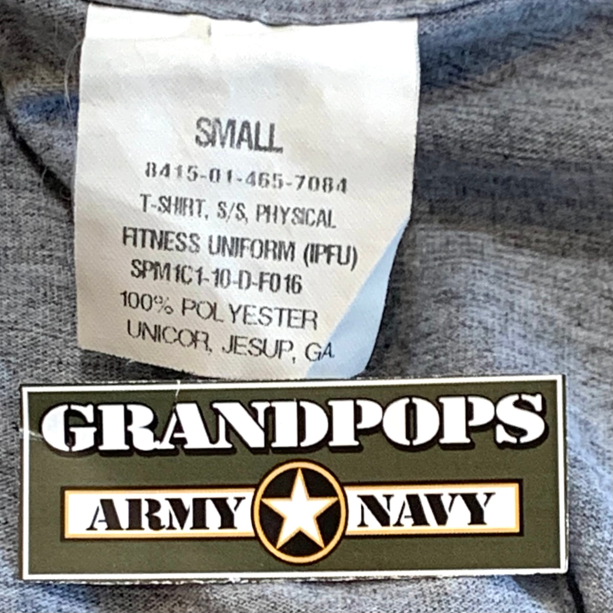 U.S. Army Grey PT T-Shirt USED – GRANDPOPSARMYNAVY