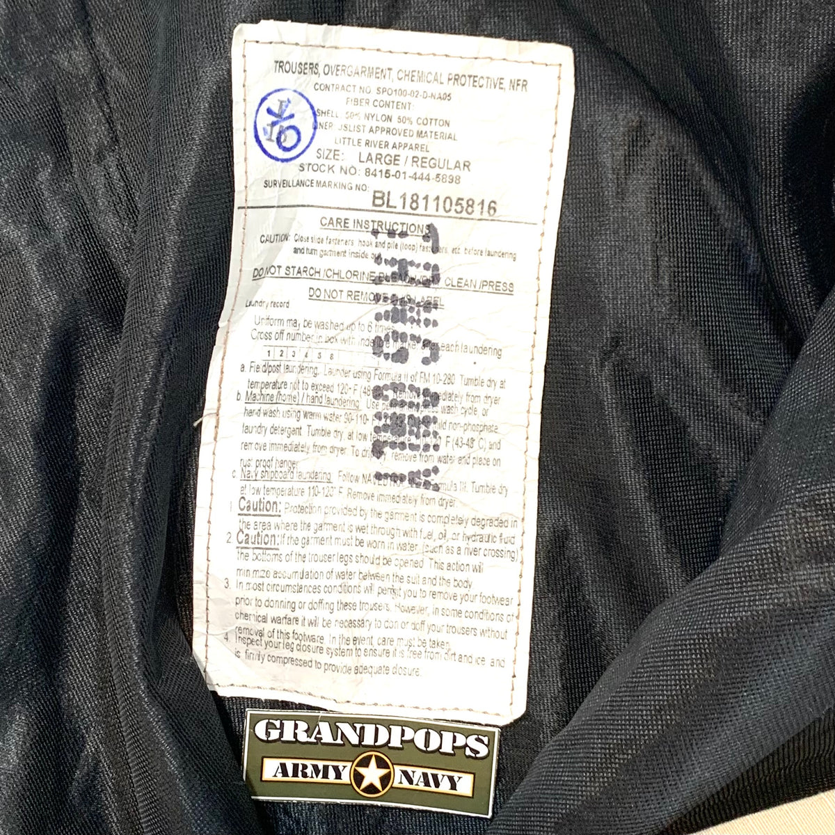 U.S. Military DCU 3-Color Desert NBC MOPP Chemical Warfare Protective ...