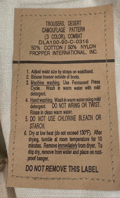 DCU 3 Color Tri-Desert Camo Twill BDU Pants USA MADE – GRANDPOPSARMYNAVY