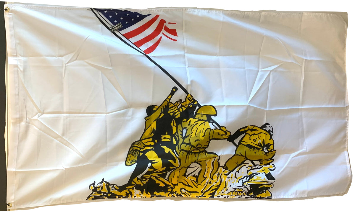 Iwo Jima Mount Suribachi Flag Raising Flag – GRANDPOPSARMYNAVY