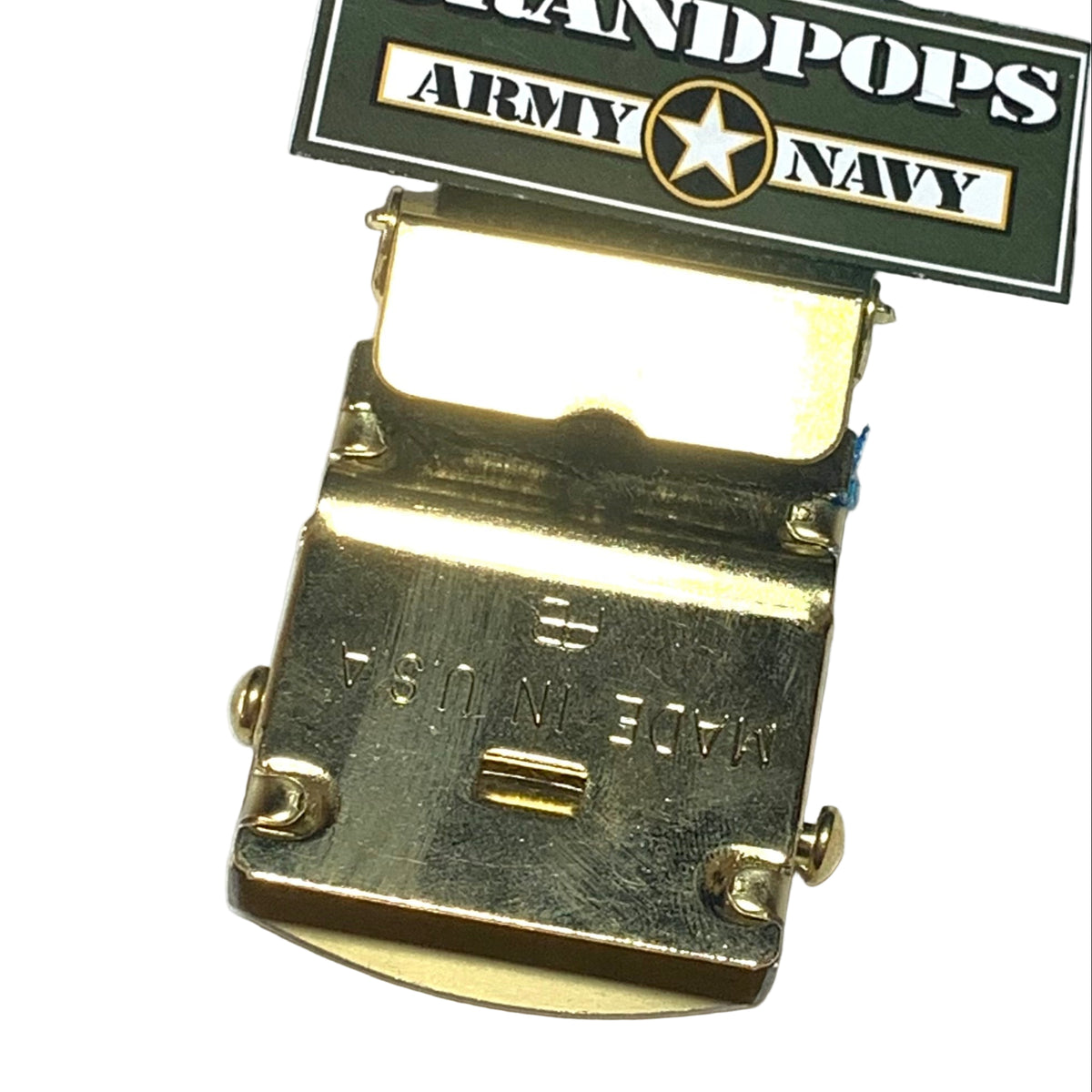 Black Canvas Web Belt Gold Closed-Face Buckle USA MADE – GRANDPOPSARMYNAVY