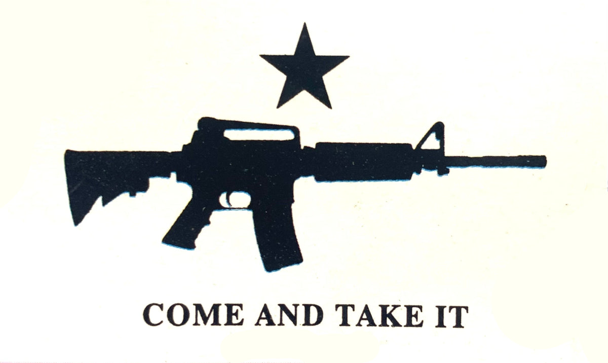 M4 Carbine Gonzales "COME AND TAKE IT" Boat Flag – GRANDPOPSARMYNAVY