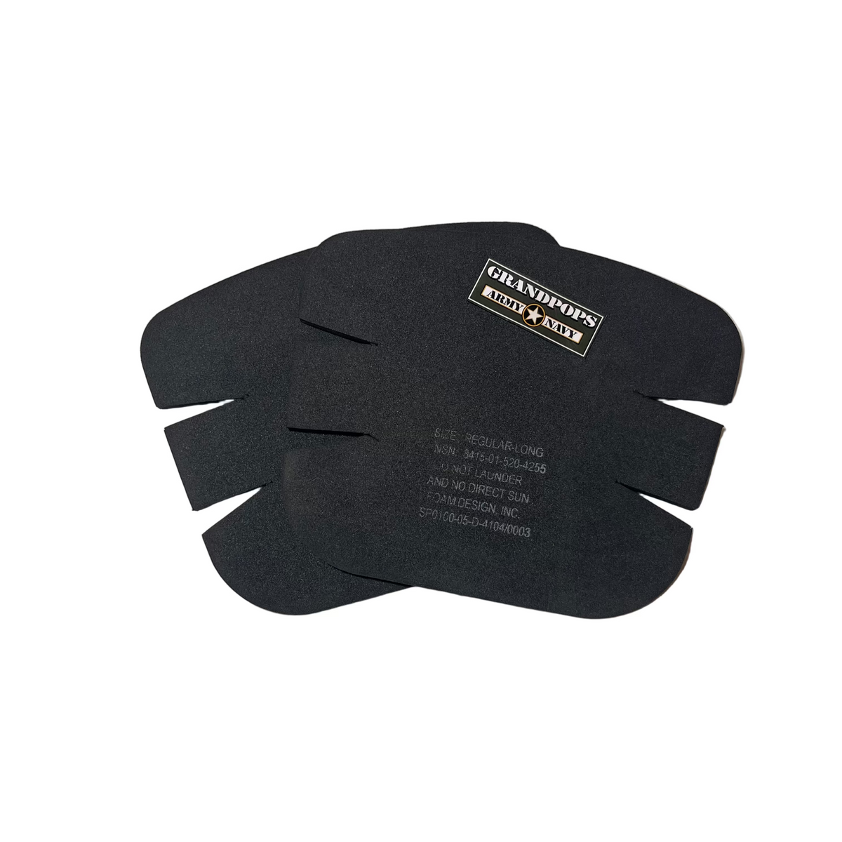 U.S. Military Black Neoprene Foam Elbow Pad Inserts – GRANDPOPSARMYNAVY